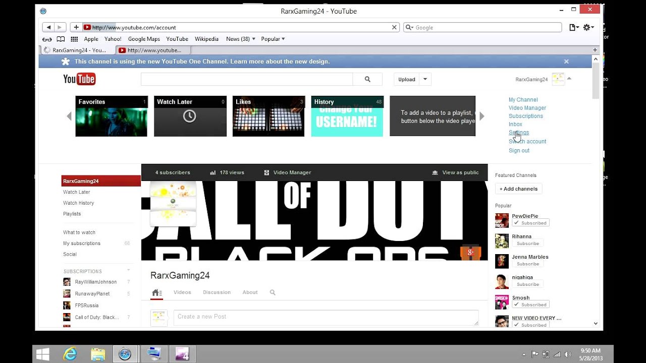 Youtube Tutorial ''NEW'' May 2013 - YouTube