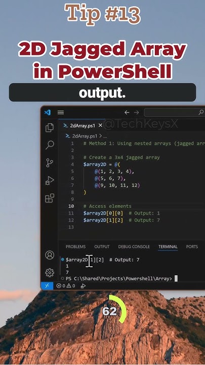 2D Jagged Array in PowerShell Tip #13 - YouTube