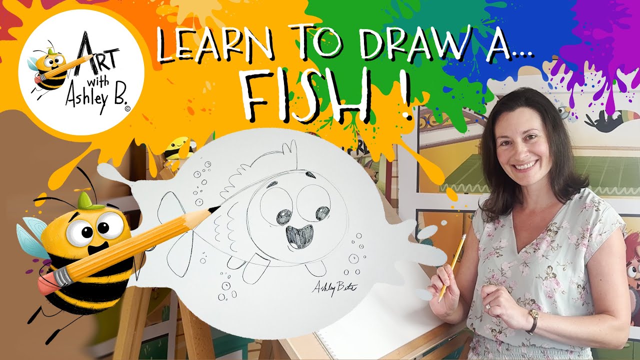 How to Draw a Fish | Guided Drawing for Kids - YouTube
