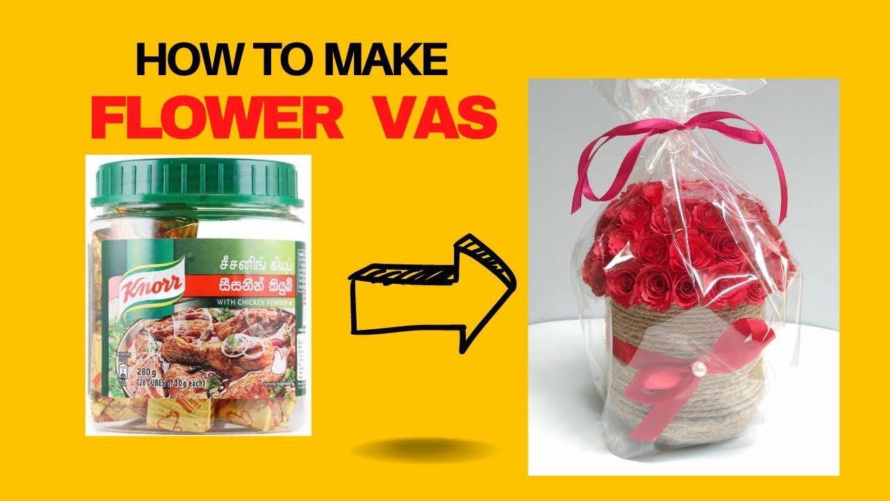 flower vas | how to make flower vas | paper craft idea | flower vas ...