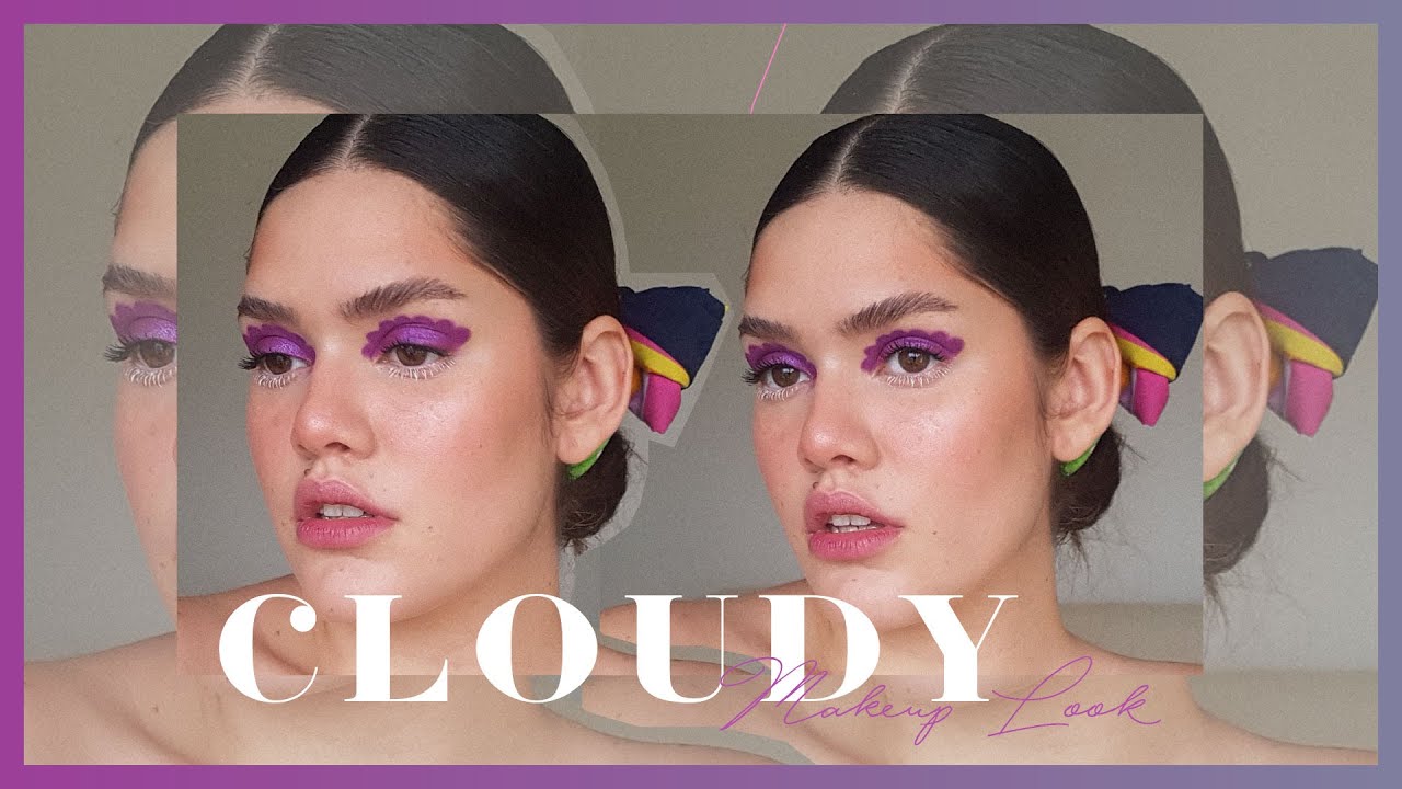 | CLOUDY MAKEUP (VIOLETA) | TUTORIAL MAQUILLAJE EDITORIAL/CREATIVO ...