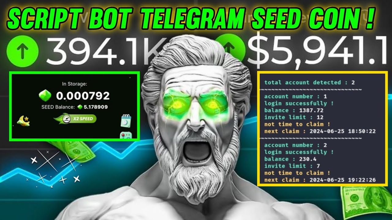 FREE SCRIPT BOT TELEGRAM SEED COIN - YouTube