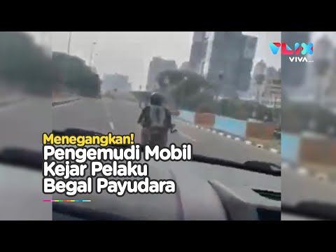 Pengendara Mobil Ini Kejar-kejaran dengan Pelaku Begal Payudara di Kemayoran