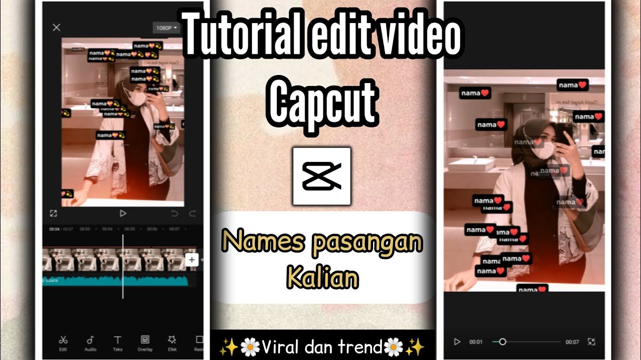 tutorial edit video capcut | trend nama di tiktok | yang lagi viral nihh - YouTube
