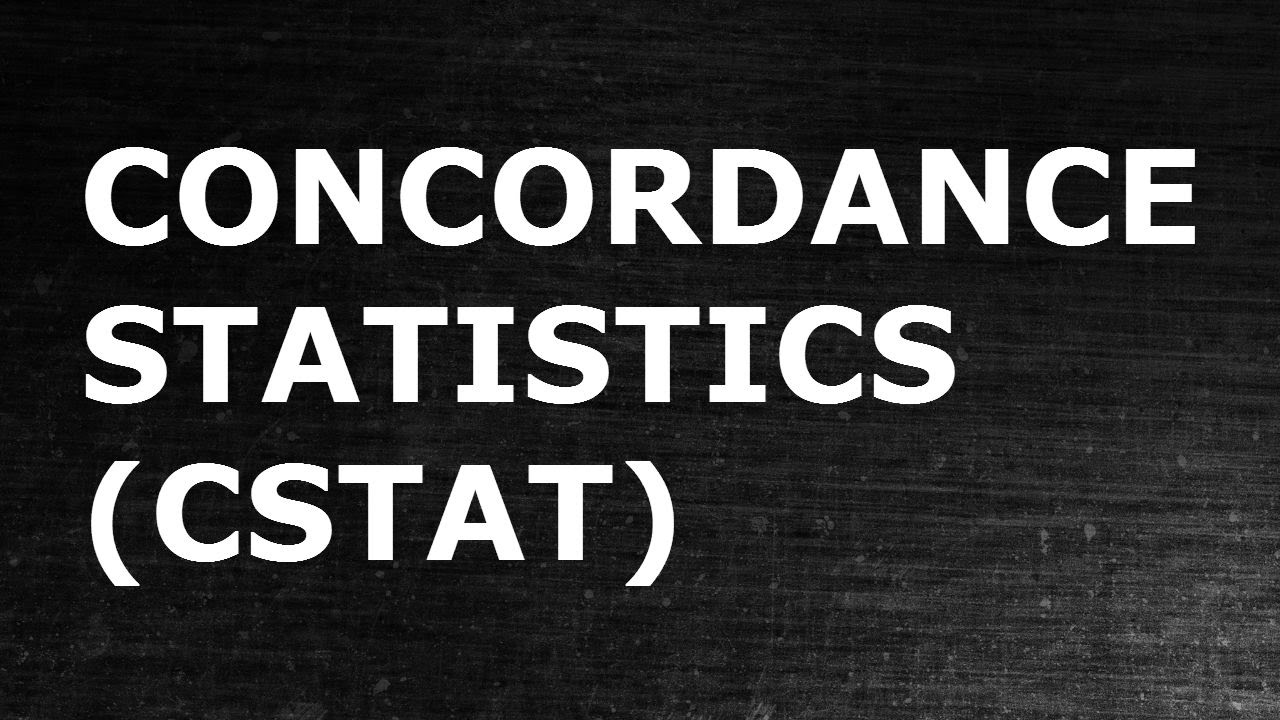 LOGISTIC REGRESSION: Concordance using SAS - YouTube