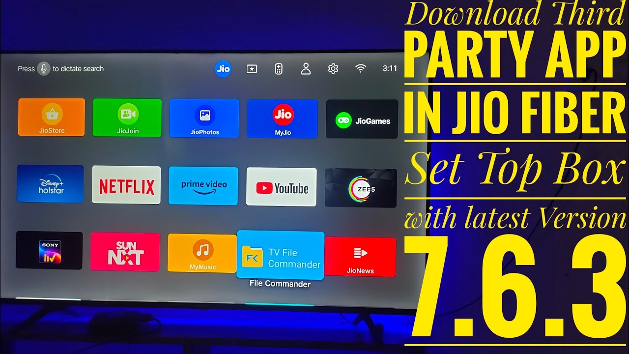 Download & Install Third Party App In Jio Fiber Set Top Box with latest ...
