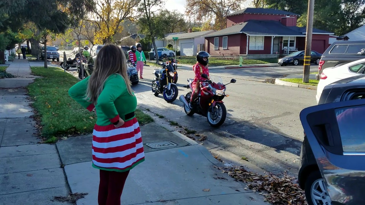 Santa's biker elves - YouTube