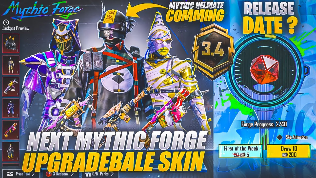 Next Mythic Forge Confirmed Upgradable Skin 🥵 | Mythic Helmet | Release ...