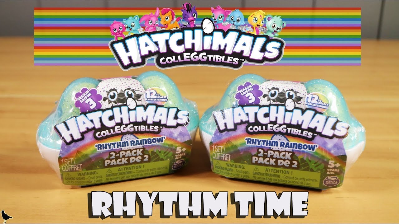 Hatchimals Season 3 Rhythm Rainbow CollEGGtibles 2 Pack Hatching! Toy ...