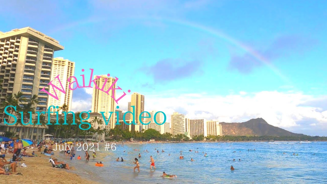 Surfer girl on Waikiki (July 2021 #6) - YouTube