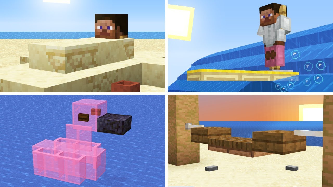 Minecraft Summer build hacks #2 - YouTube