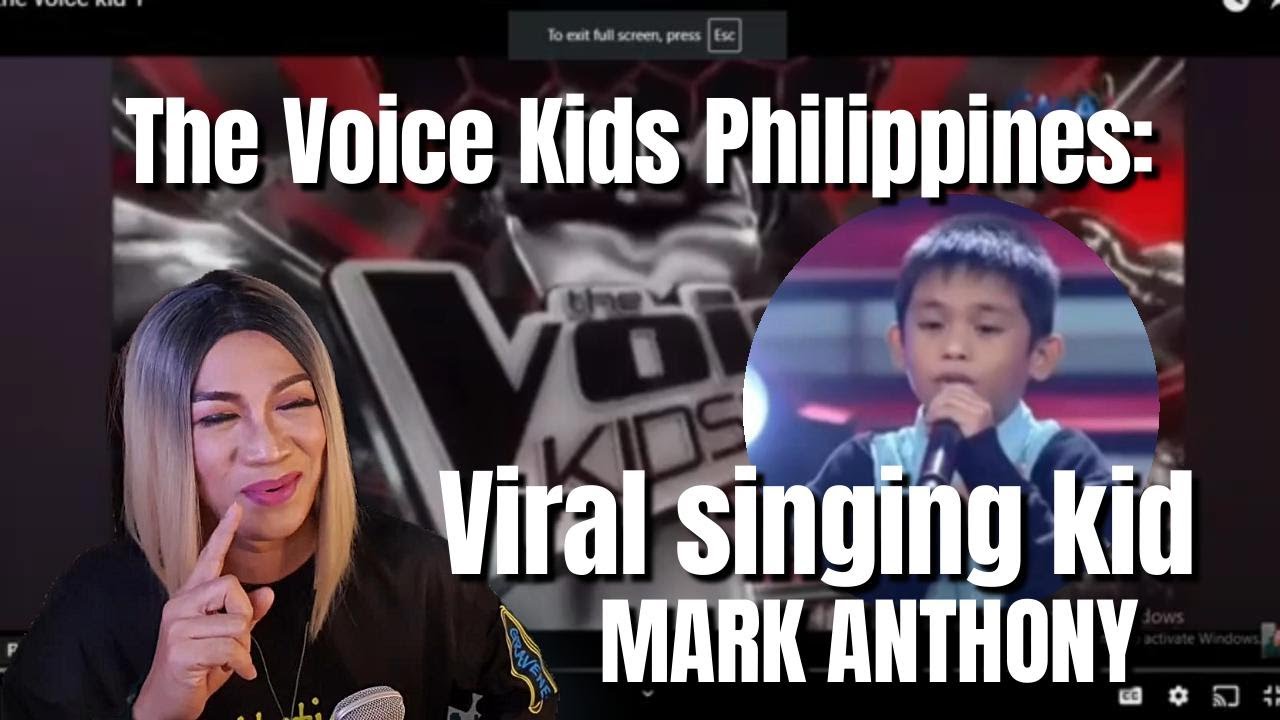 The Voice Kids Philippines: Viral singing kid, MARK ANTHONY REACTION ...