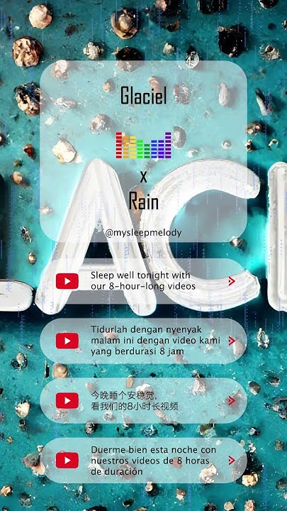 Glaciel Melody & Rain Sound - Sleep Music - Deep Sleep #shorts #sleepmusic - YouTube