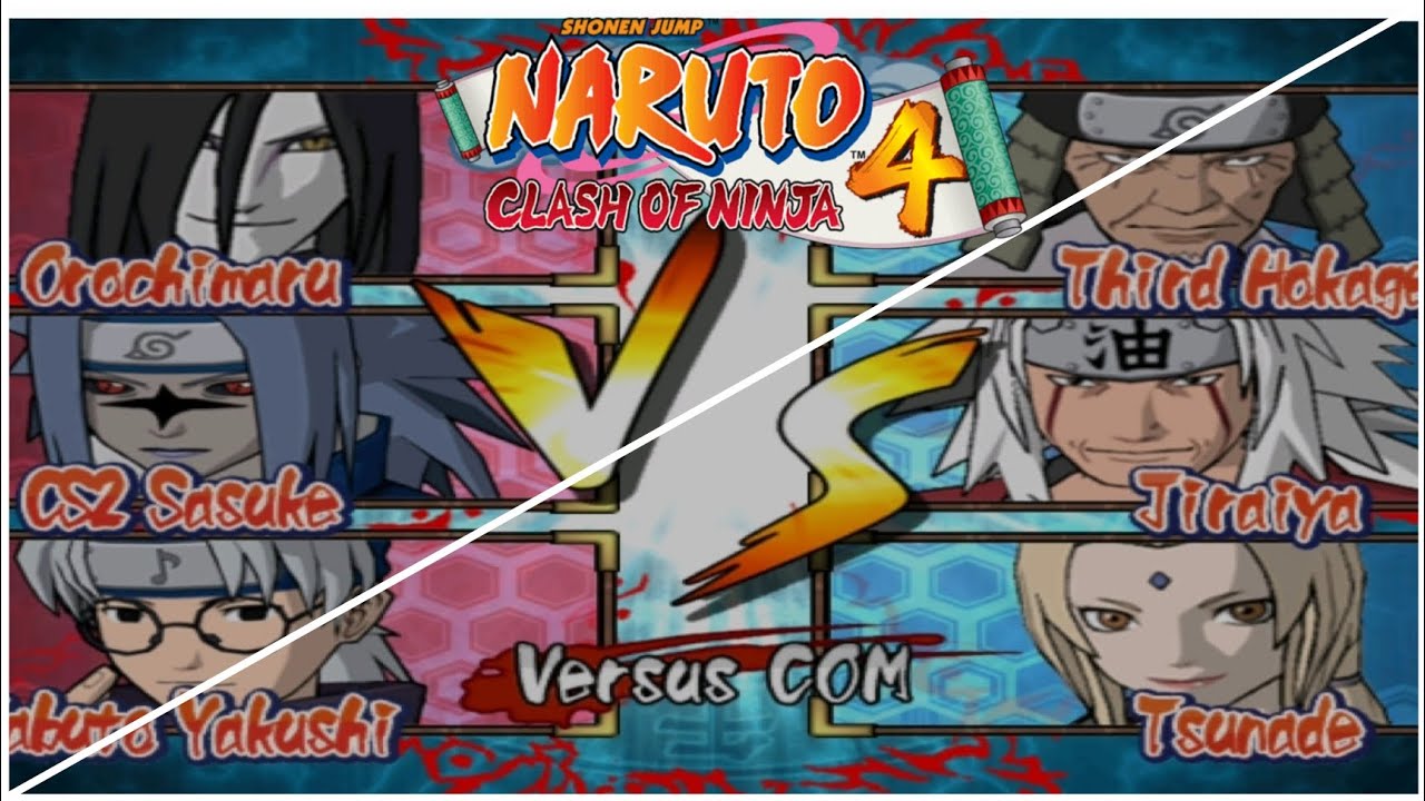NARUTO:GNT4!(english translation mod)||THREE-MAN‐CELL!VS MODE CPU ...