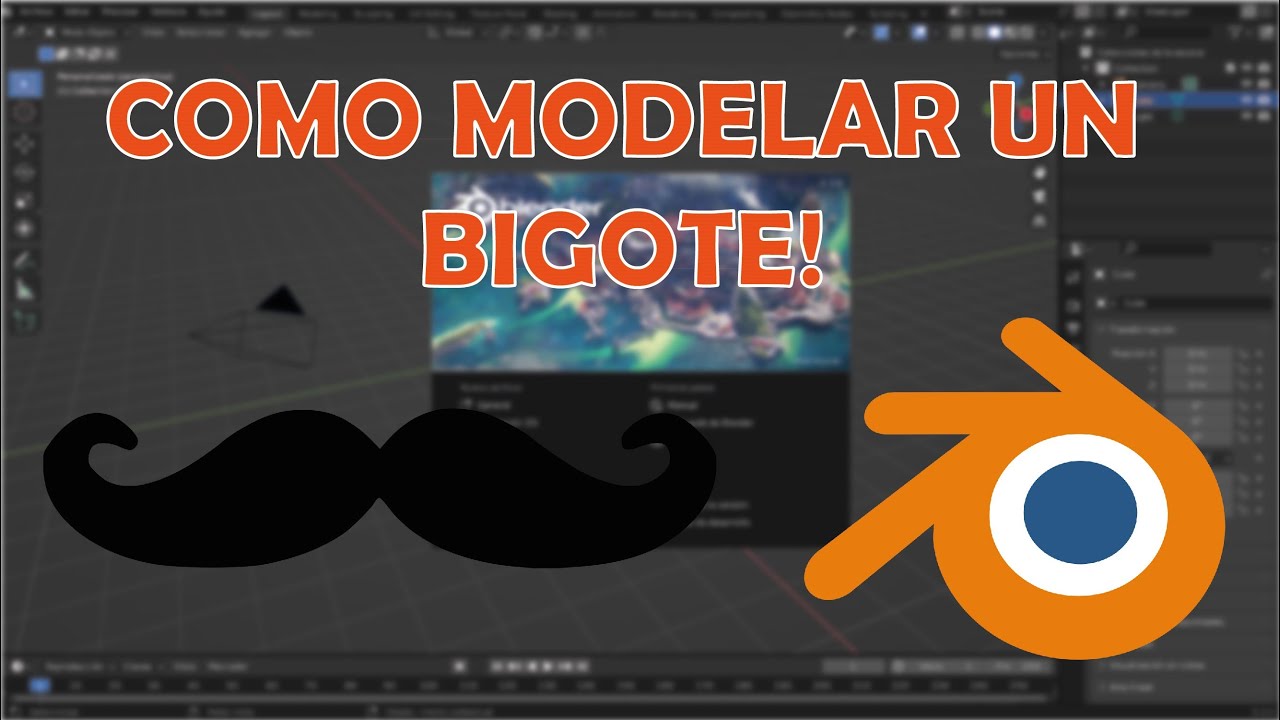 COMO MODELAR un BIGOTE en BLENDER (2023) - YouTube