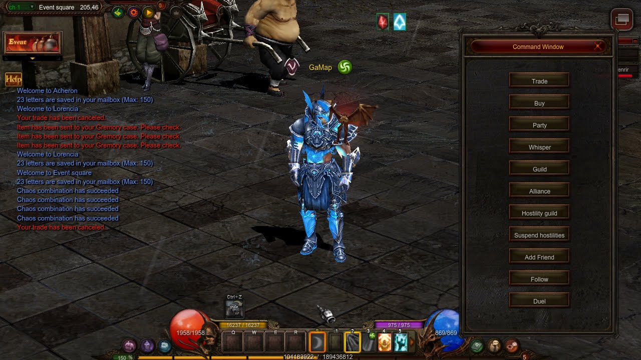 Blade Master Bloodangel to Darkangel set tranformation - MU online ...