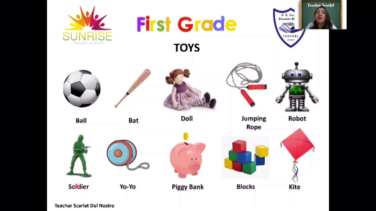 1st Grade. Online Class. Unit 7. Toys and numbers. - YouTube