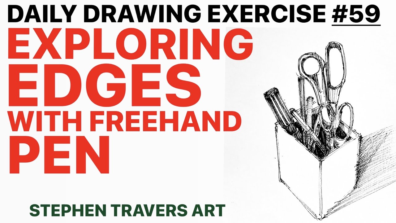 Drawing Edges in Ink That Look Real - YouTube