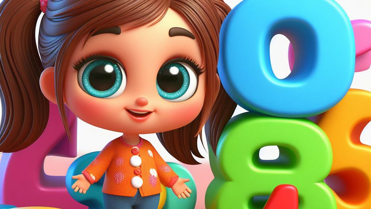 Fetita invata sa numere - Cantece pentru copii (desene animate) | Cip ...