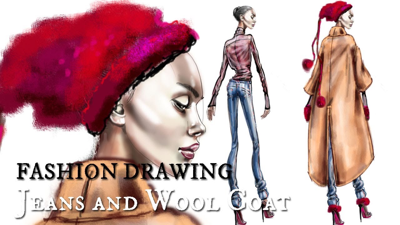 Back View Pose - FASHION DRAWING - YouTube