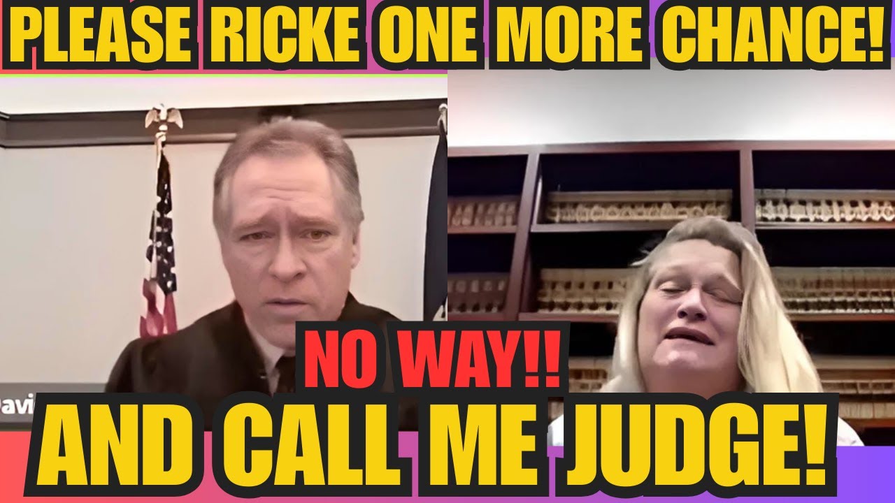FED UP Judge Ricke RIPS INTO DEFENDANT AND HER LAZINESS! - YouTube