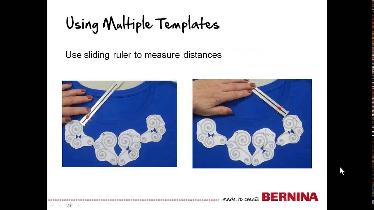BERNINA Embroidery - Tool Tip - Design Placement - YouTube