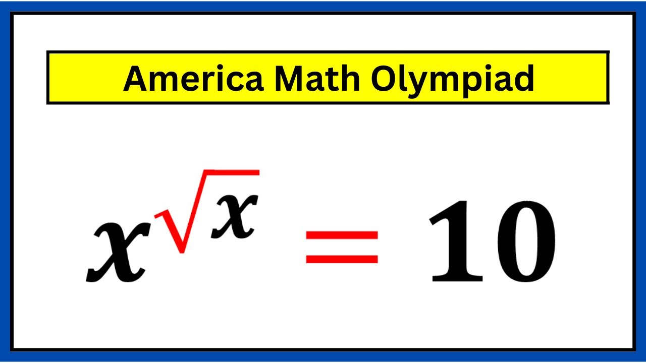 America | Can you solve this Math Olympiad Algebra Problem? | Nice ...