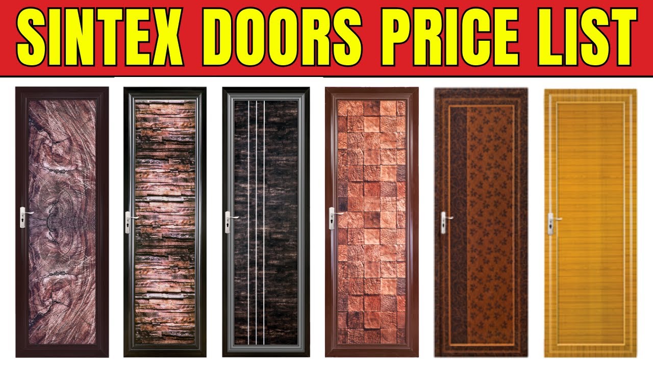 Sintex Doors Price List 2024 | uPVC Material Waterproof Doors for ...
