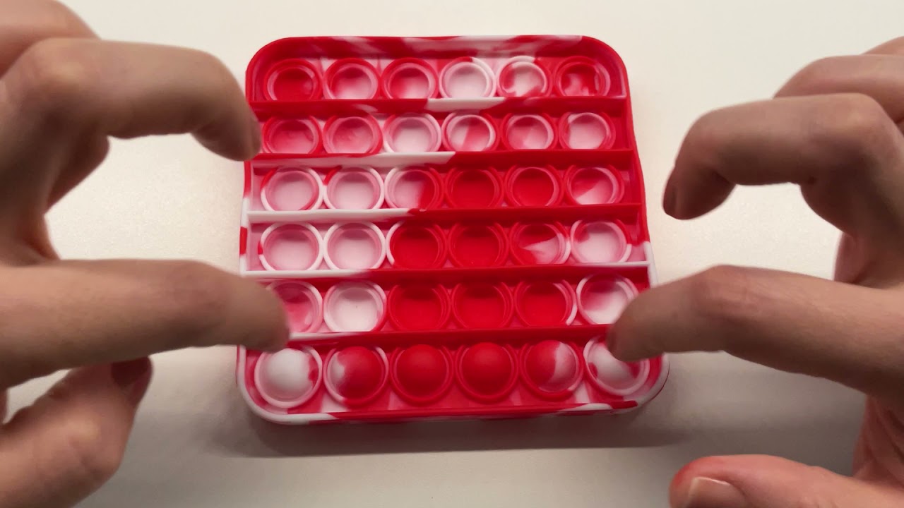 RED POP IT Toy | Playing with POP IT ASMR Sound | Satisfying POP IT ...