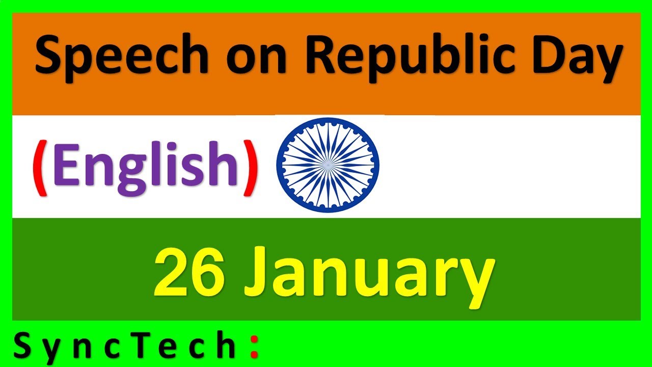 Speech on republic day in English | Speech on 26th January - YouTube