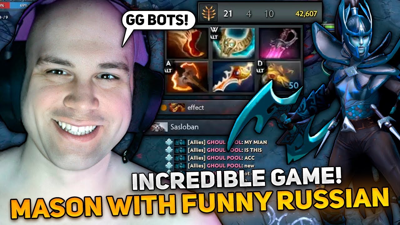 INCREDIBLE GAME! MASON with FUNNY RUSSIAN SMURF POOL PLAYERS in TEAM ...