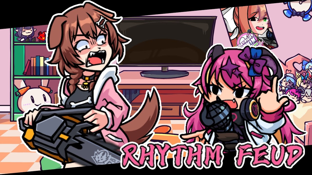 YUBI YUBI (Rhythm Feud but Korone and Aloe sings it) | ROFNF FUNKIN ...
