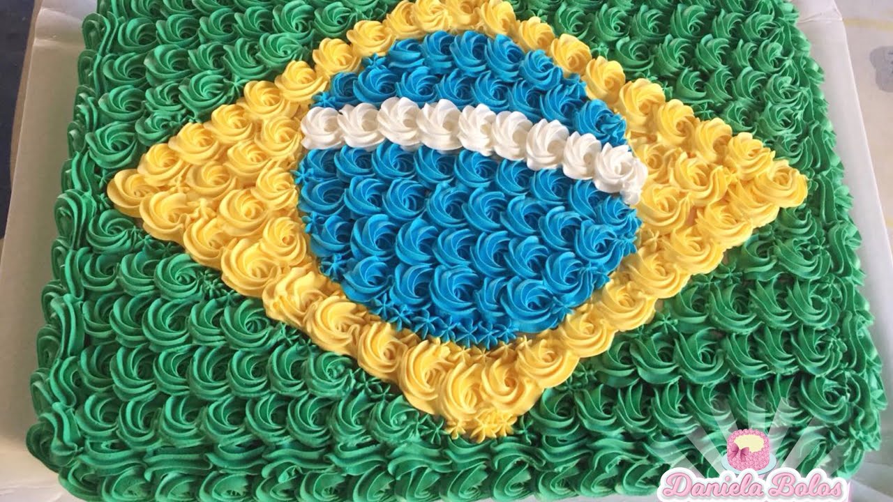 Confeitando bolo Brasil - Copa 2018 - YouTube