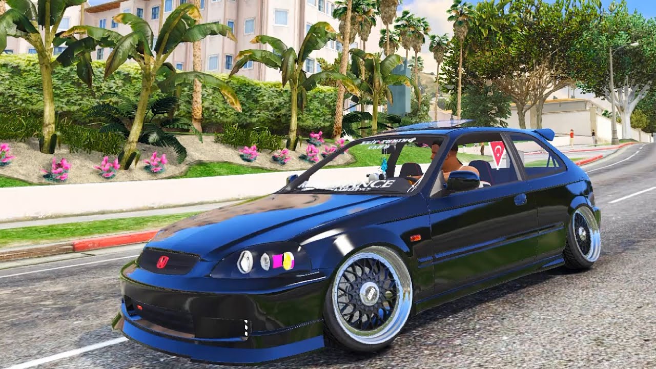 Honda Civic Hatchback - GTA MOD _REVIEW - YouTube