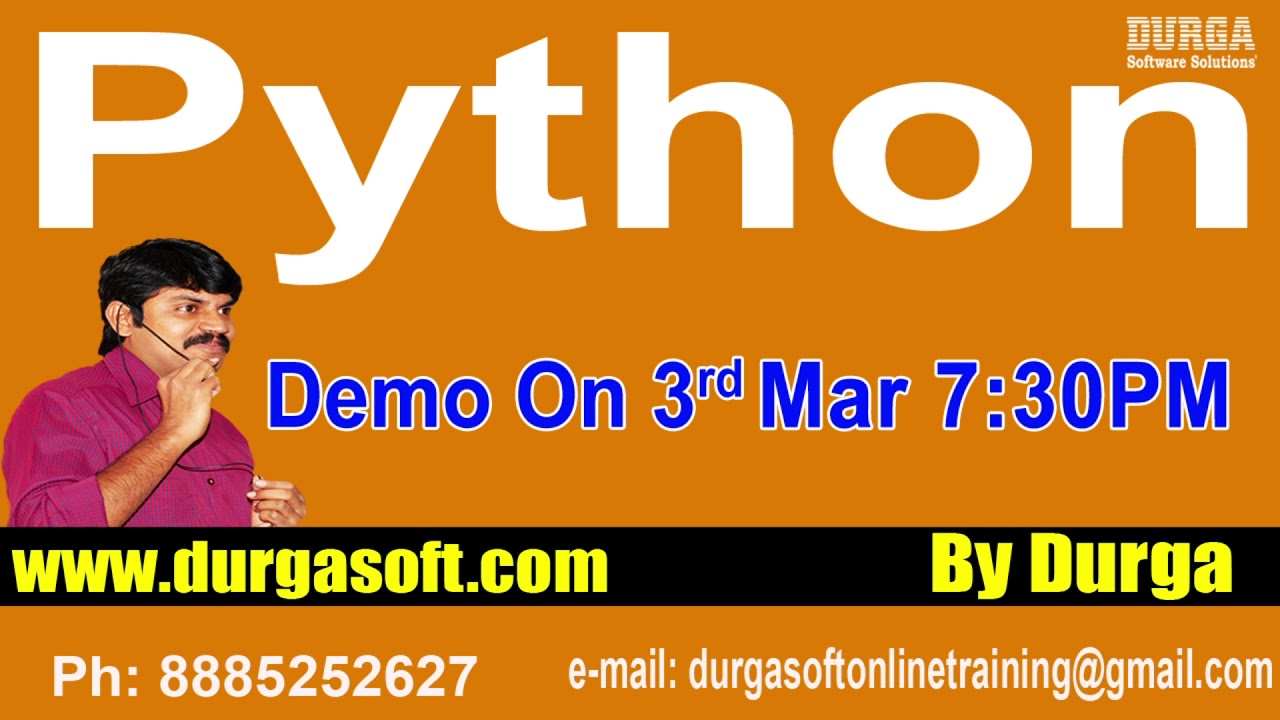 PYTHON Online Training in DURGASOFT - YouTube