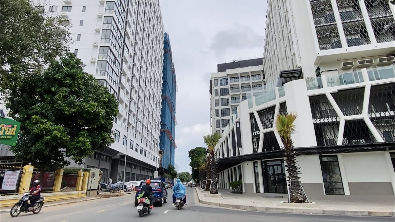 PHNOM PENH CITY Evening Road Trip around Street view | CAMBODIA 2022 ...