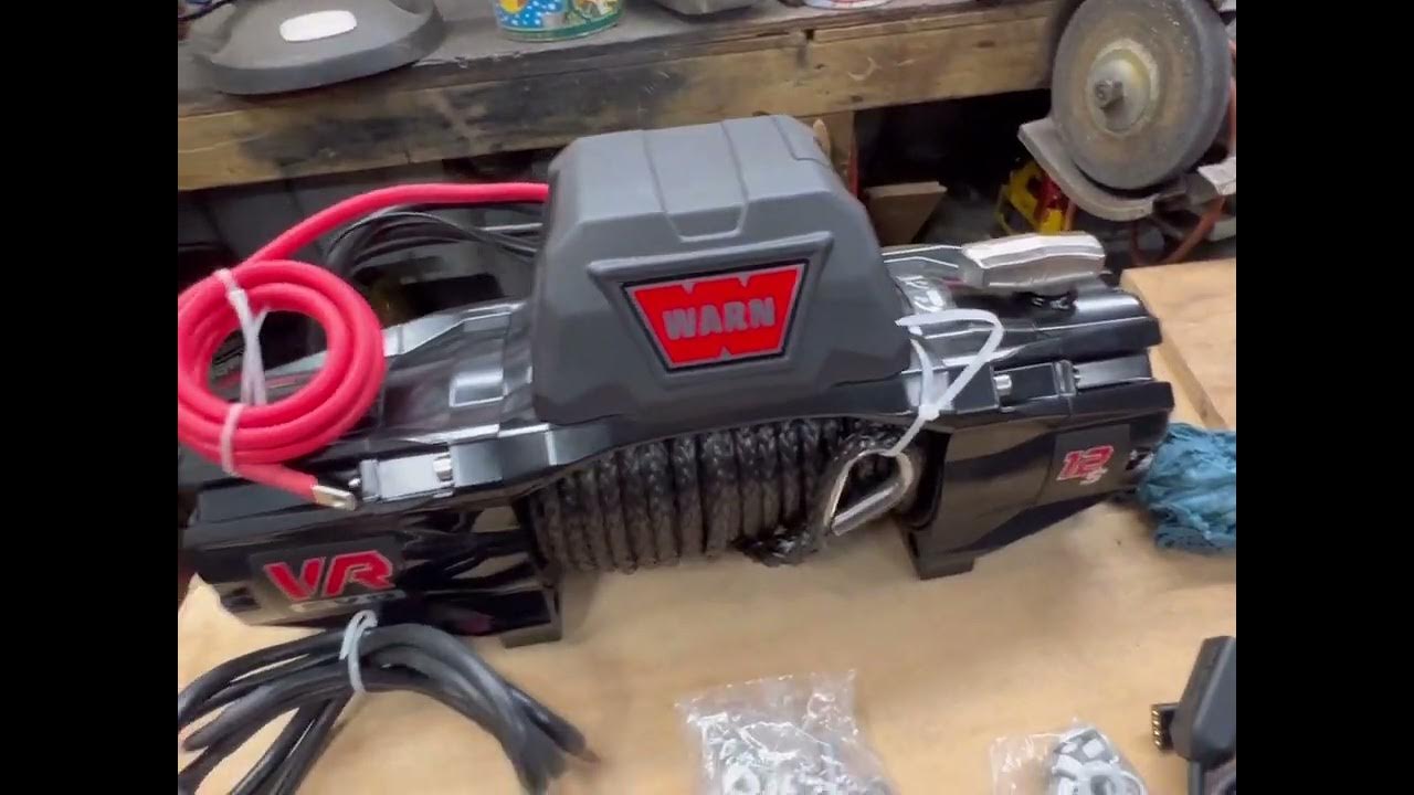 Installing the Warn VR EVO 12S winch! - YouTube