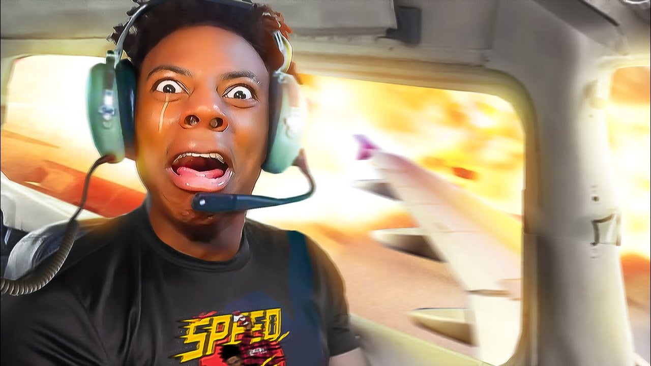 iShowSpeed's First Time FLYING A PLANE.. - YouTube