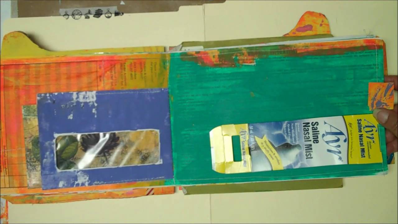 Trashy Junk Journal Swap - YouTube