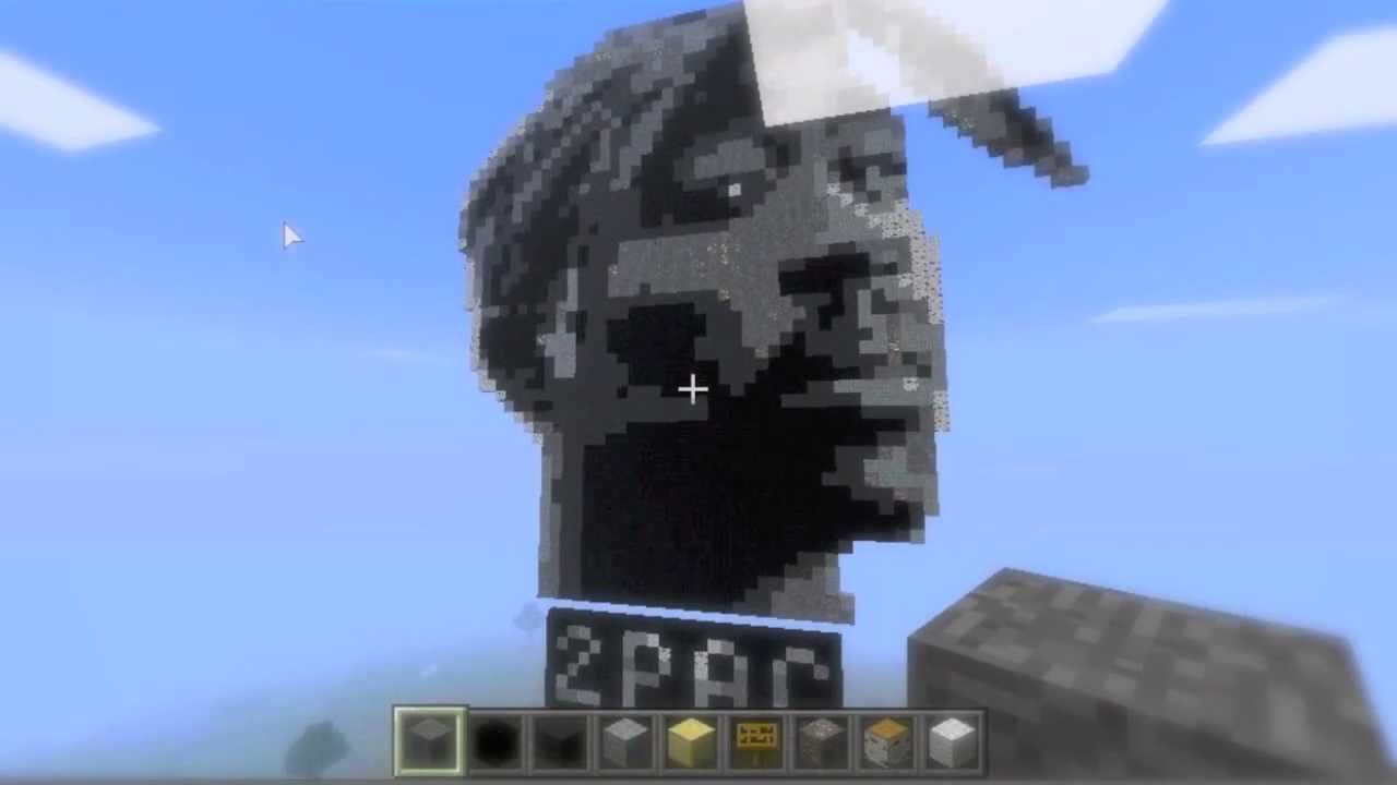 Minecraft RecZon - 2PAC Pixel Art - YouTube