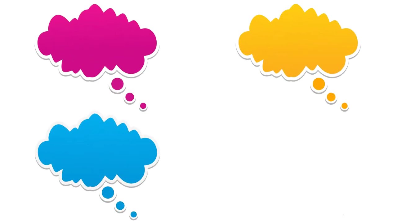 Chat clouds pop up animation | 4k Royalty Free Stock Video - YouTube
