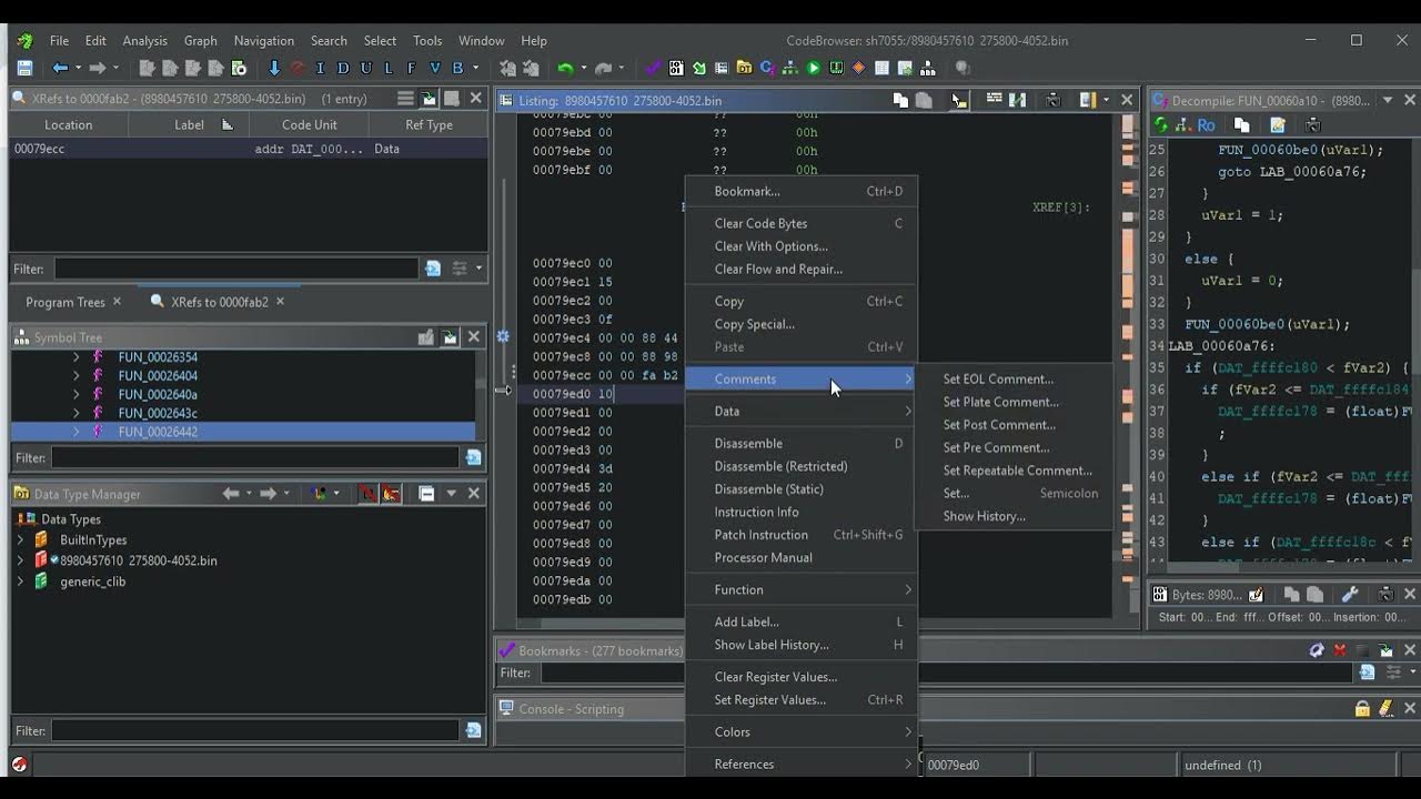 Starting a new project in GHIDRA. setting Ram segment and analyzing. SH7055 denso Ecu - YouTube