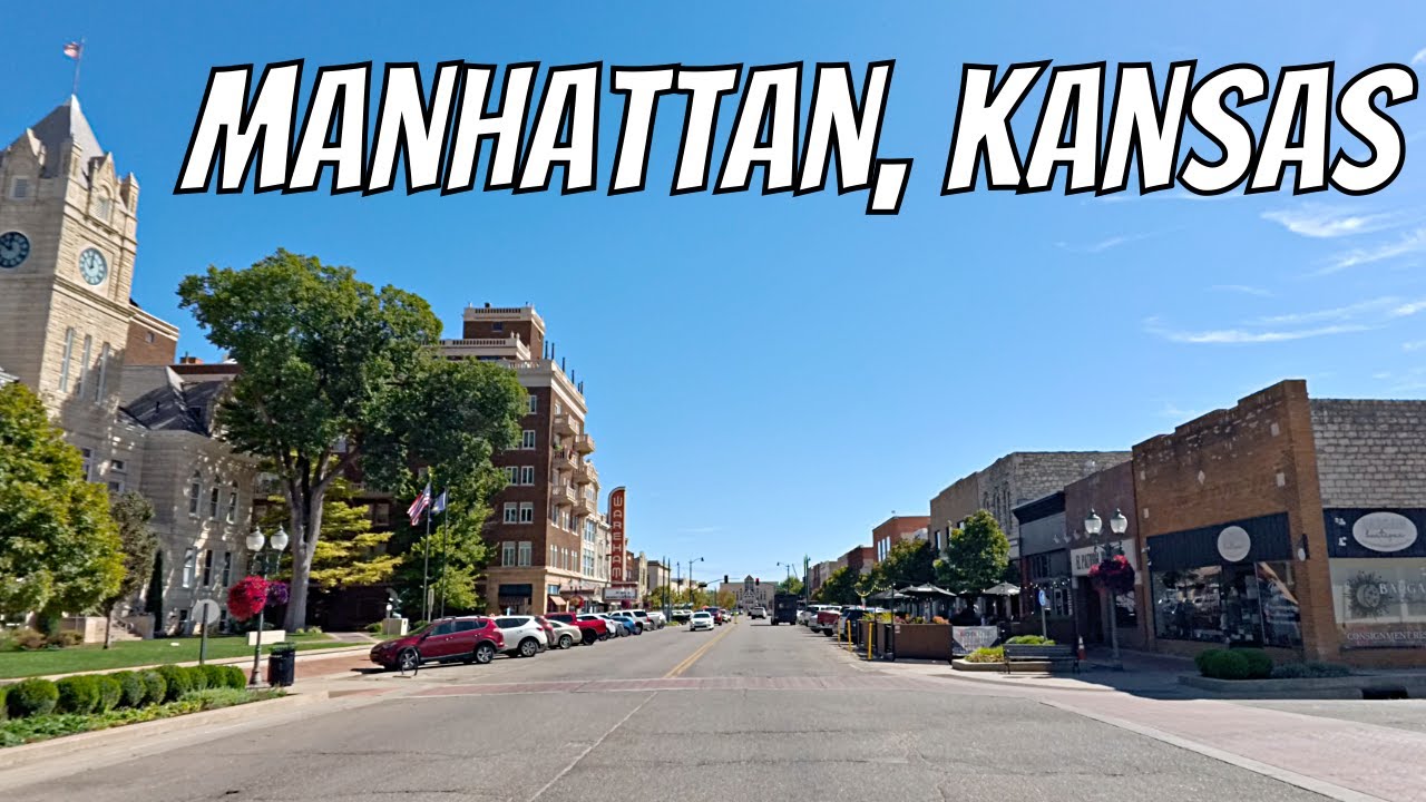 Manhattan, Kansas! Drive with me in a Kansas town! - YouTube