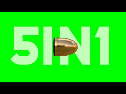 Green screen bullet shot 3D + slow motion flying effect