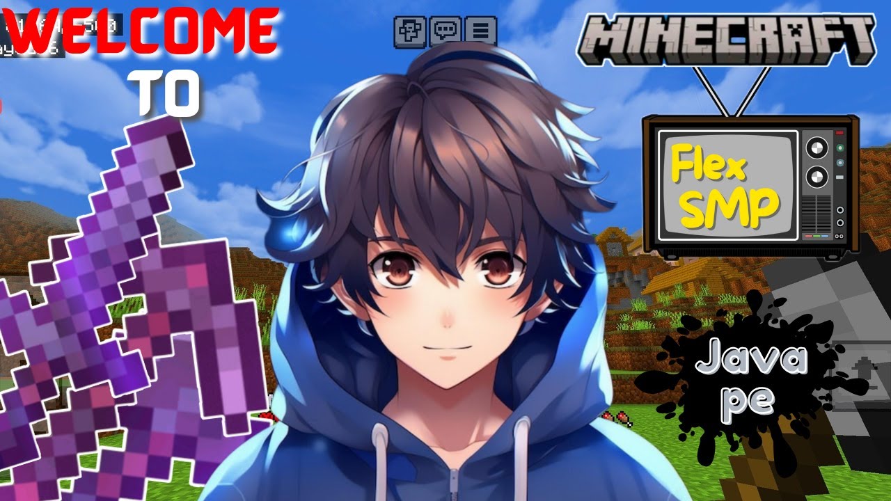 Build a Iron Farm in Minecraft Flex SMP | Playing With Subscribers | Public SMP Day 2 - YouTube