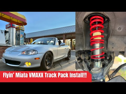 Flyin’ Miata NB VMAXX Track Coilovers Install! - YouTube