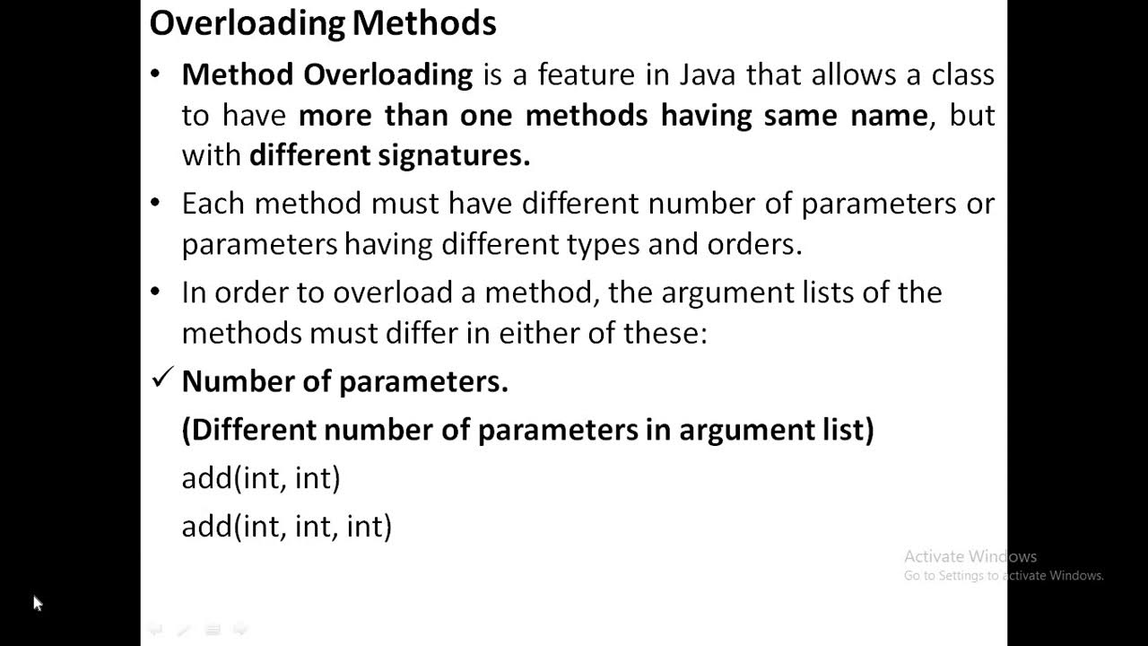 UNIT II OVERLOADING METHODS - YouTube
