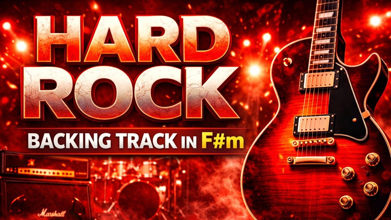 F# Minor Hard Rock Backing Track for Guitar - YouTube