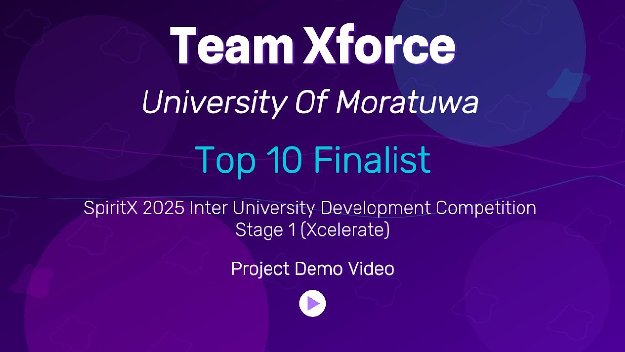 How We Made Top 10 in SpiritX Xcelerate 2025 | Team Xforce Project Demo ...