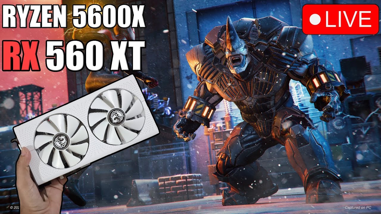 RYZEN 5 5600X + RX 560 XT - TESTE AO VIVO - YouTube